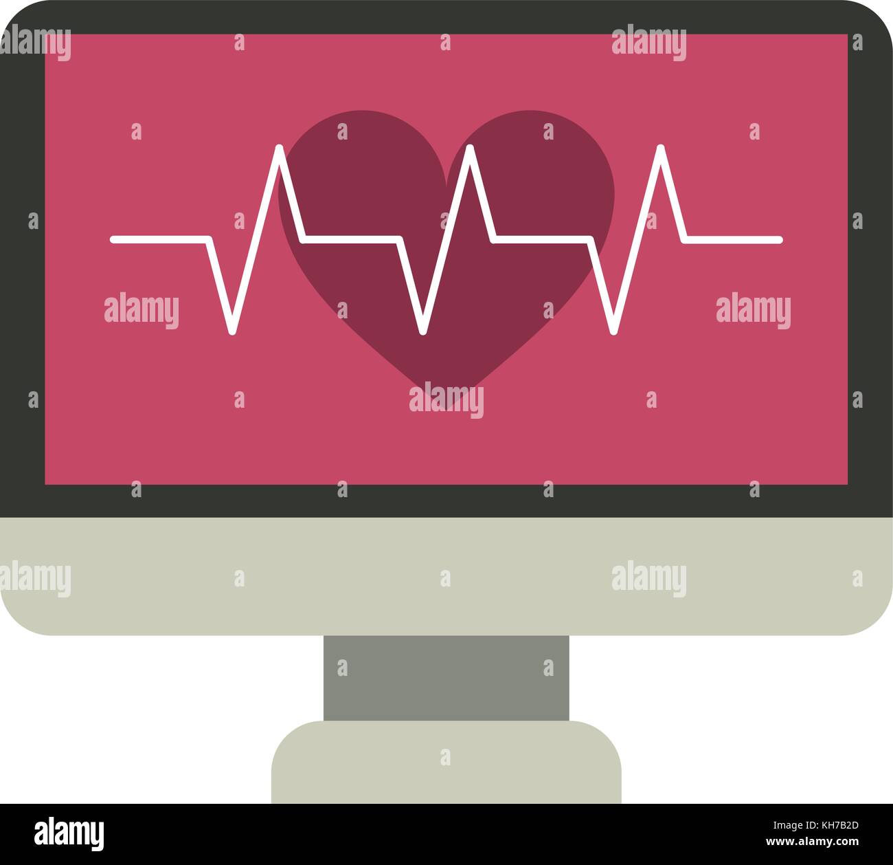 Heartbeat machine equipment Stock Vector Image & Art - Alamy