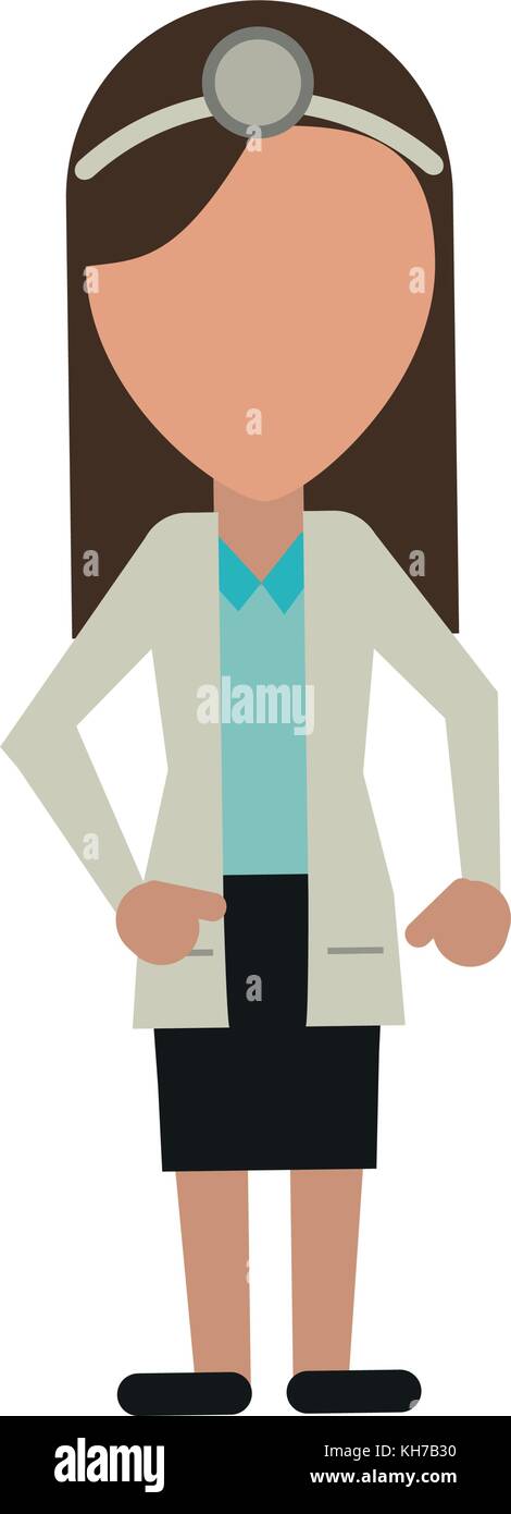 Woman doctor faceless avatar Stock Vector Image & Art - Alamy