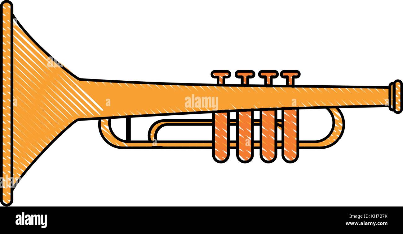 Trumpet music instrument Stock Vector Image & Art - Alamy