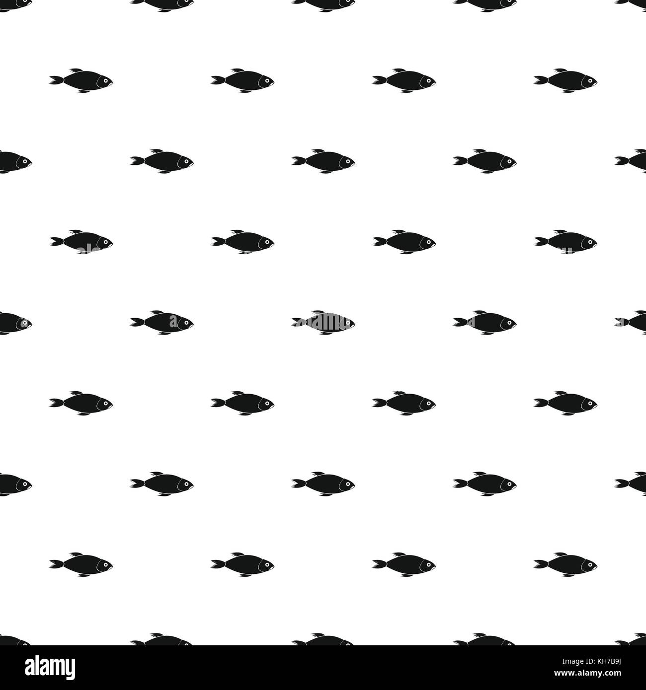 Marine fish pattern, simple style Stock Vector Image & Art - Alamy