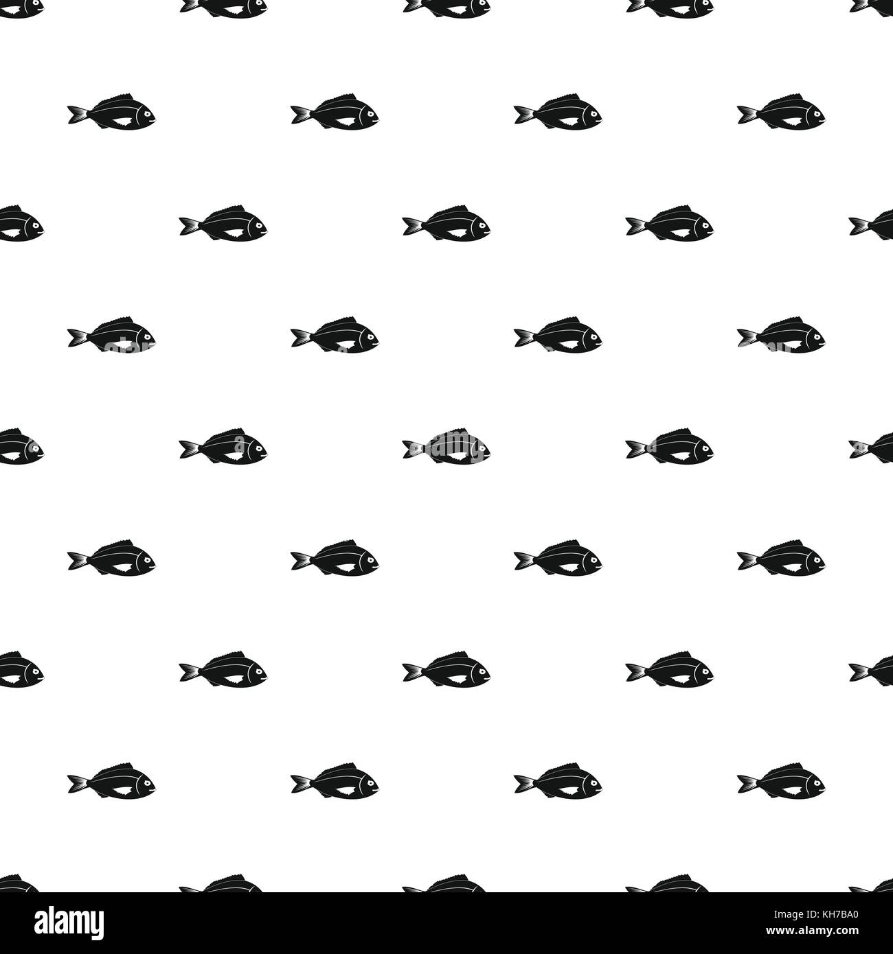 Saltwater fish pattern, simple style Stock Vector Image & Art - Alamy