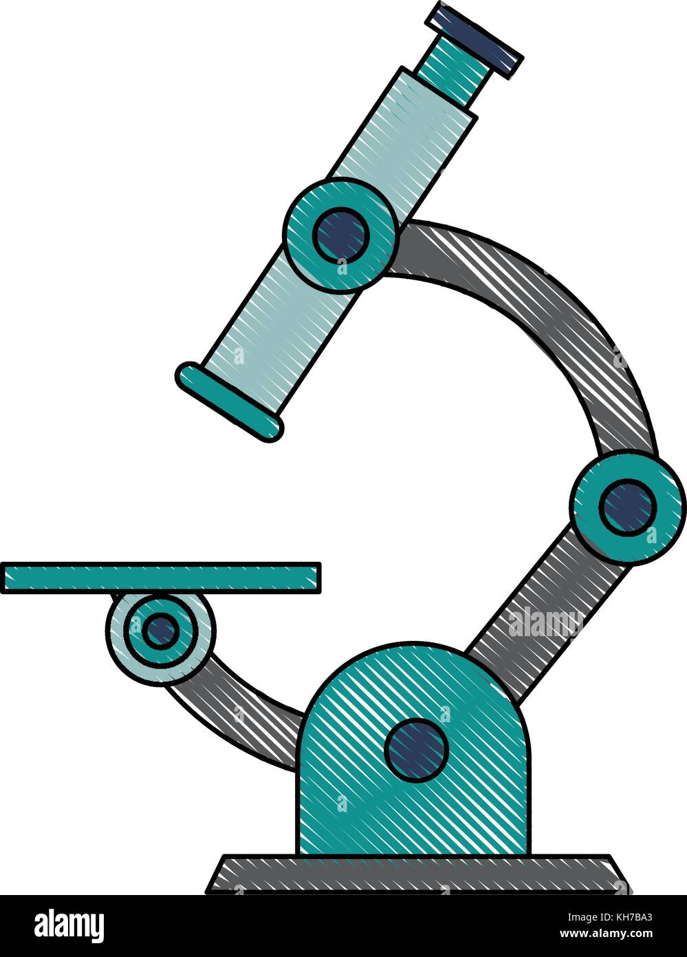 Microscope lab tool Stock Vector Image & Art - Alamy