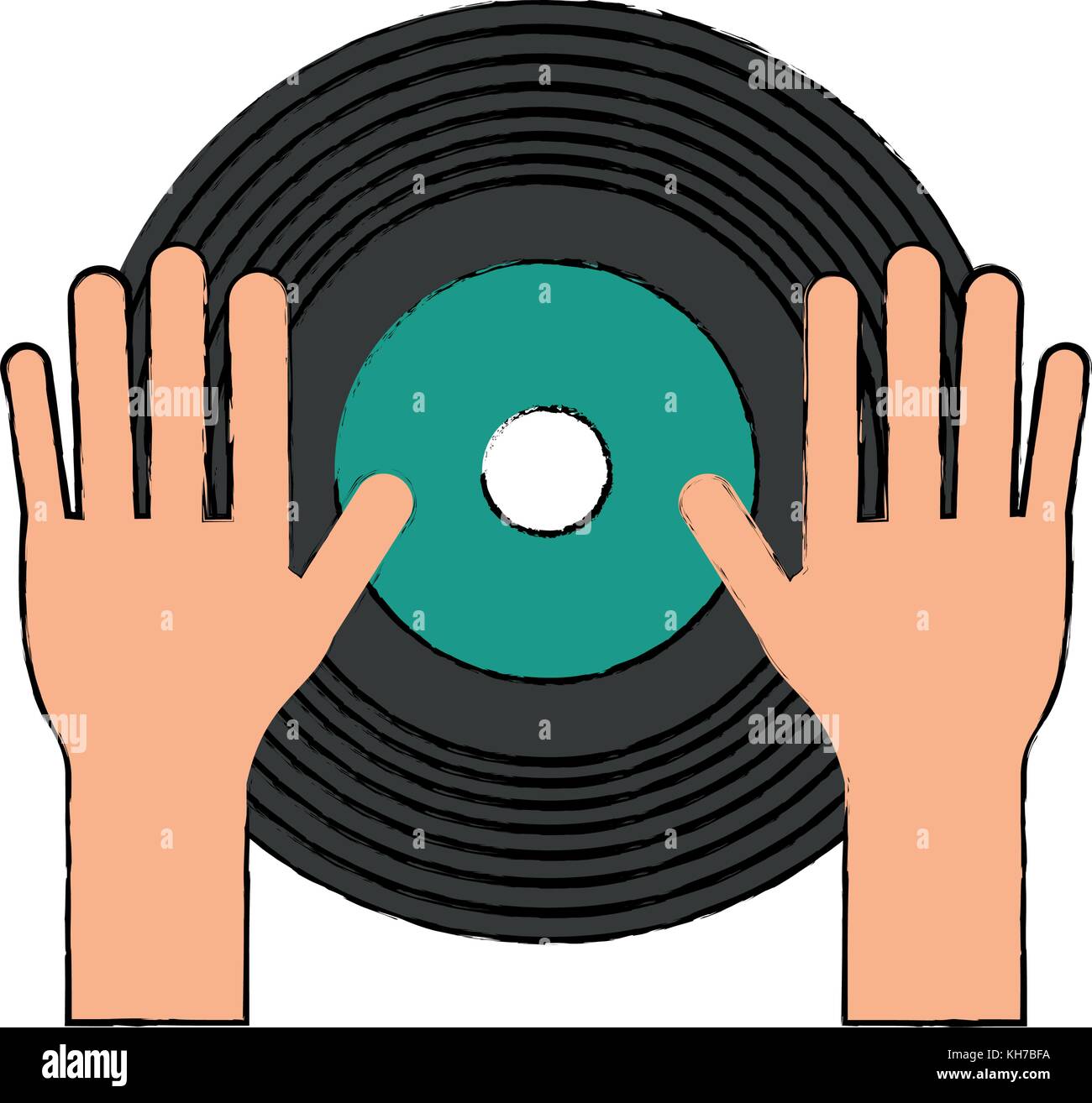 Dj vinyl symbol Stock Vector Image & Art - Alamy