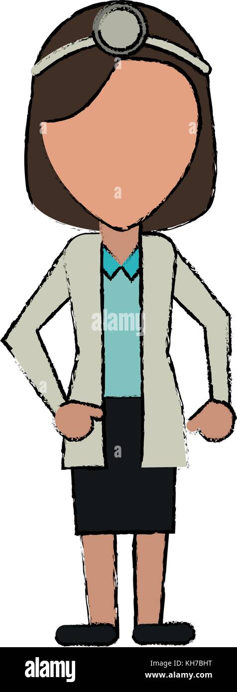Woman doctor faceless avatar Stock Vector Image & Art - Alamy