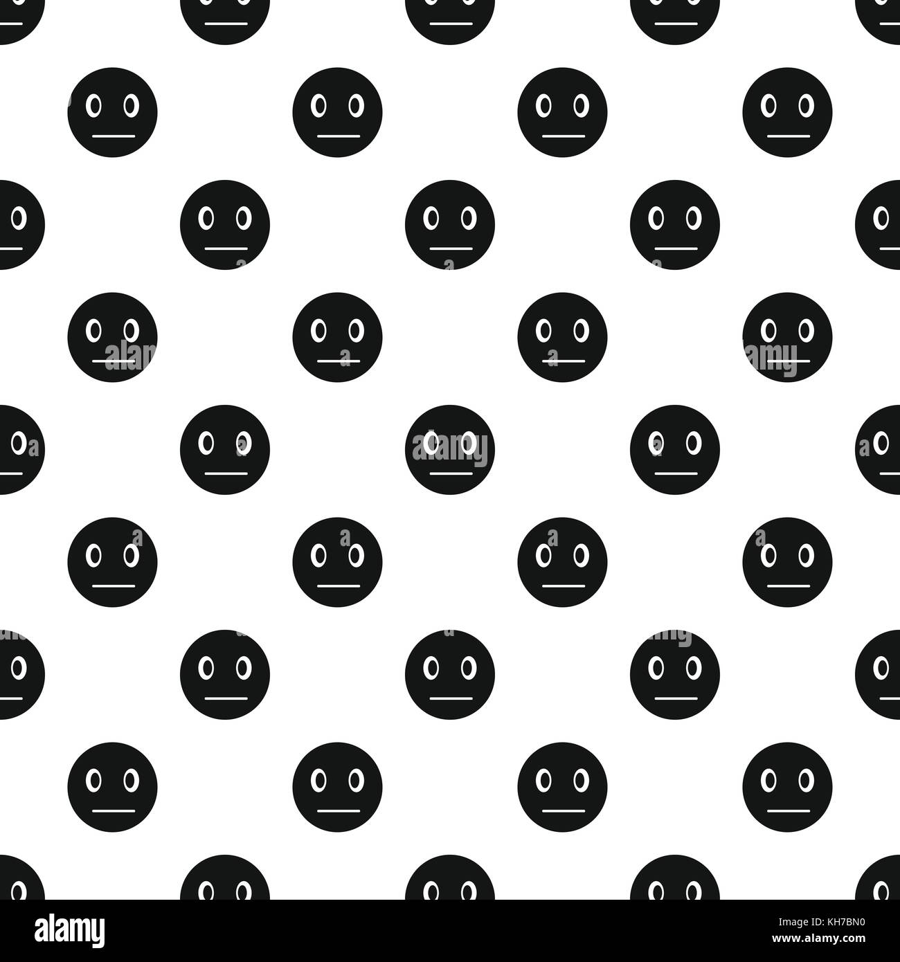 Calm smiley pattern, simple style Stock Vector Image & Art - Alamy