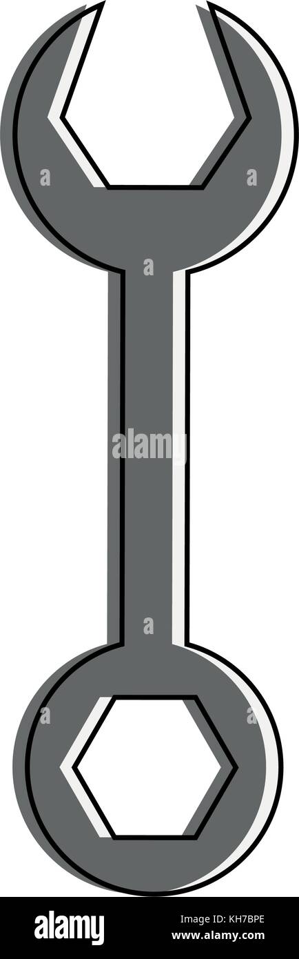 Wrench construction tool Stock Vector Image & Art - Alamy