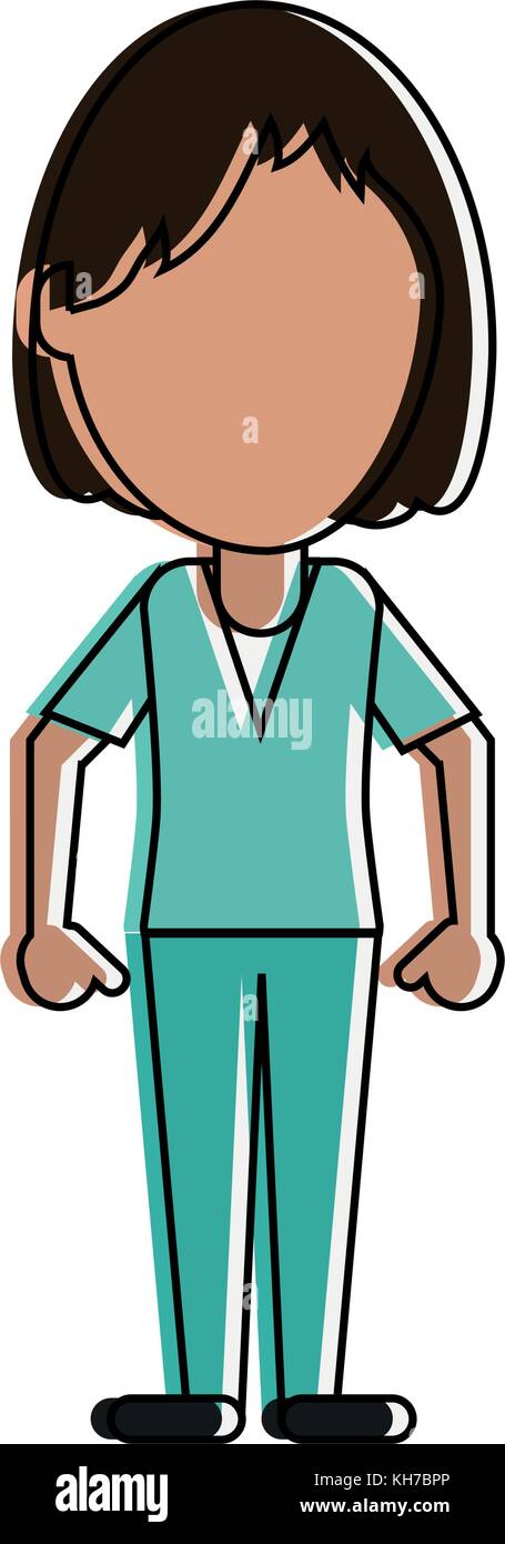 Woman doctor faceless avatar Stock Vector Image & Art - Alamy