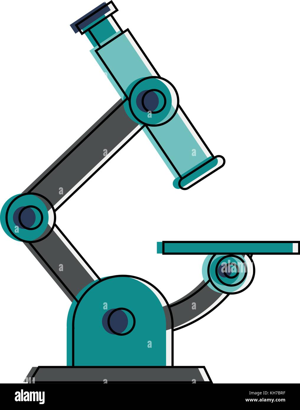 Microscope lab tool Stock Vector Image & Art - Alamy