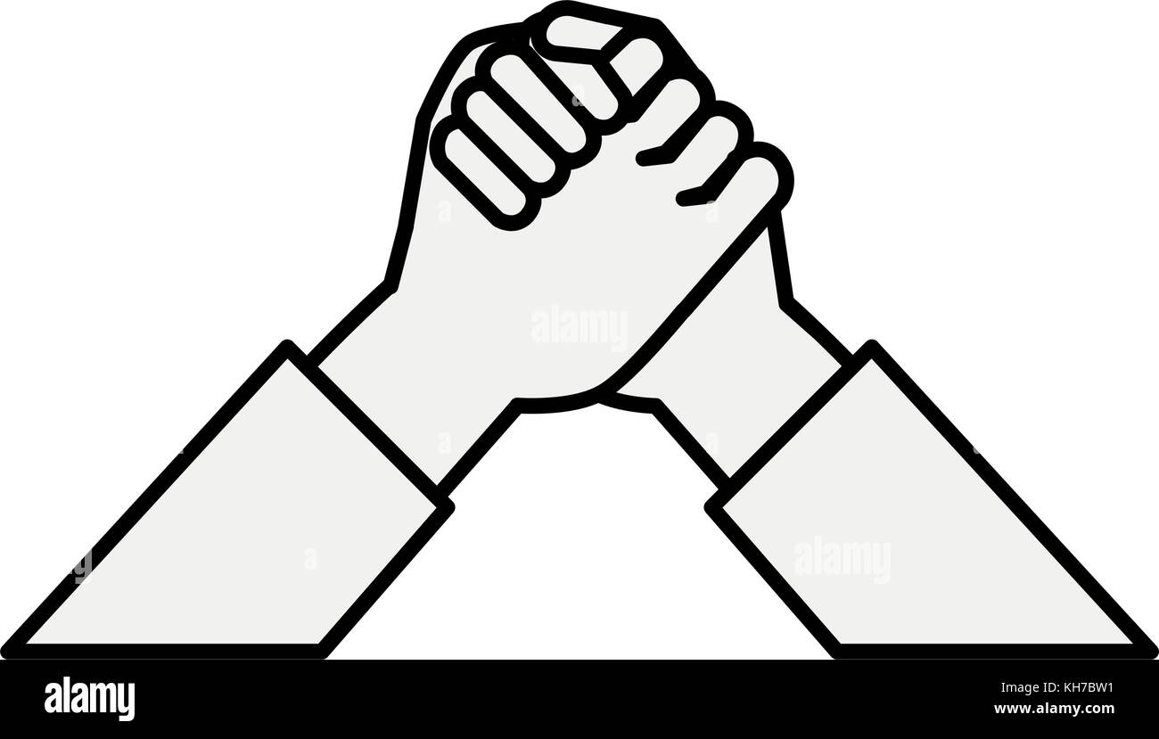 Multiracial hands Stock Vector Images - Alamy