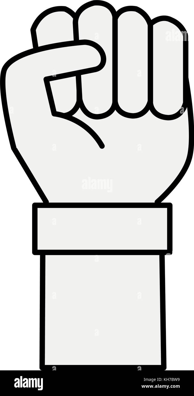 Hand clenched symbol Stock Vector Image & Art - Alamy