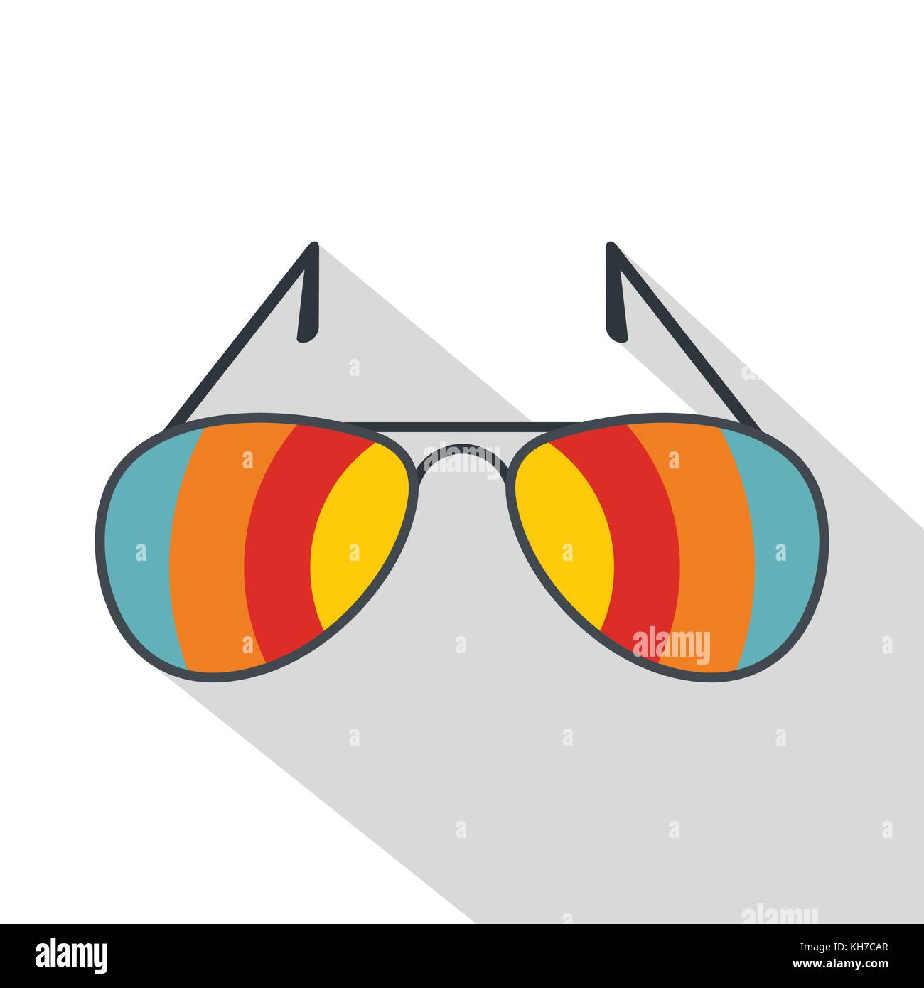 Sunglasses icon, flat style Stock Vector Image & Art - Alamy