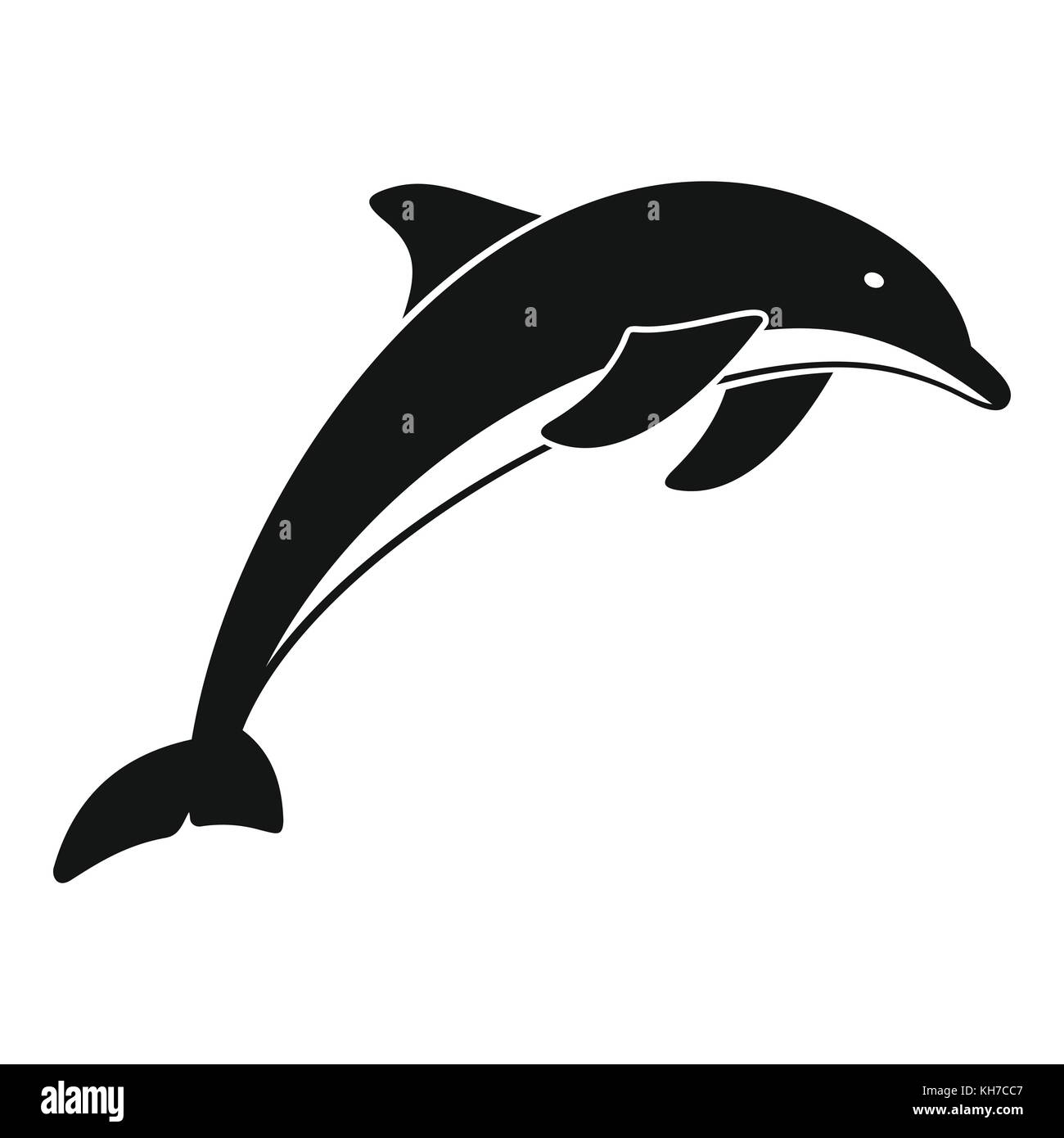 Dolphin icon, simple style Stock Vector Image & Art - Alamy