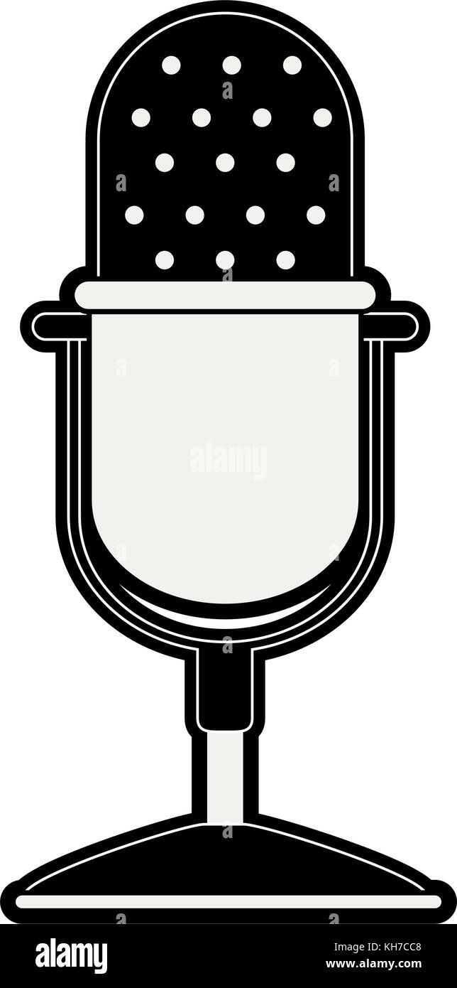 Old vintage microphone Stock Vector Image & Art - Alamy