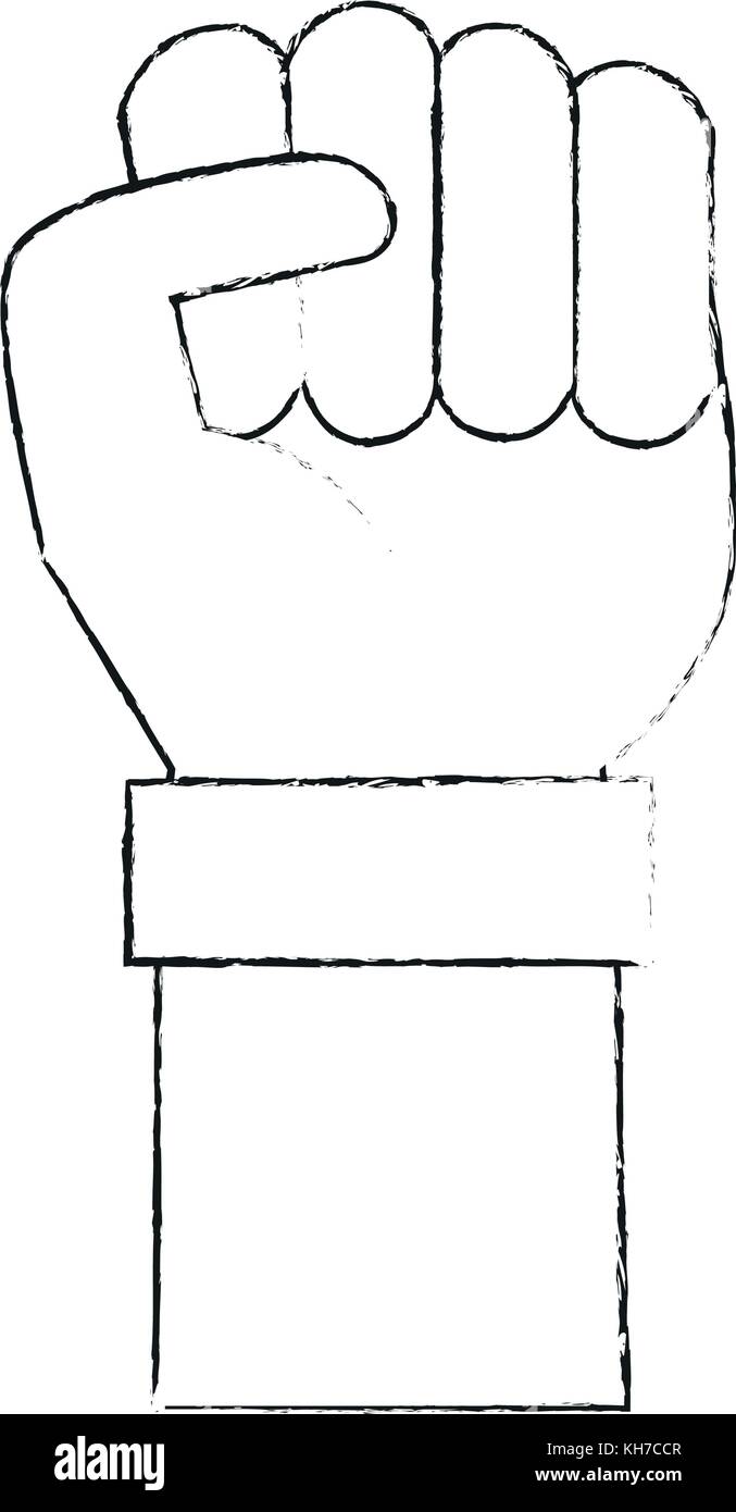 Hand clenched symbol Stock Vector Image & Art - Alamy