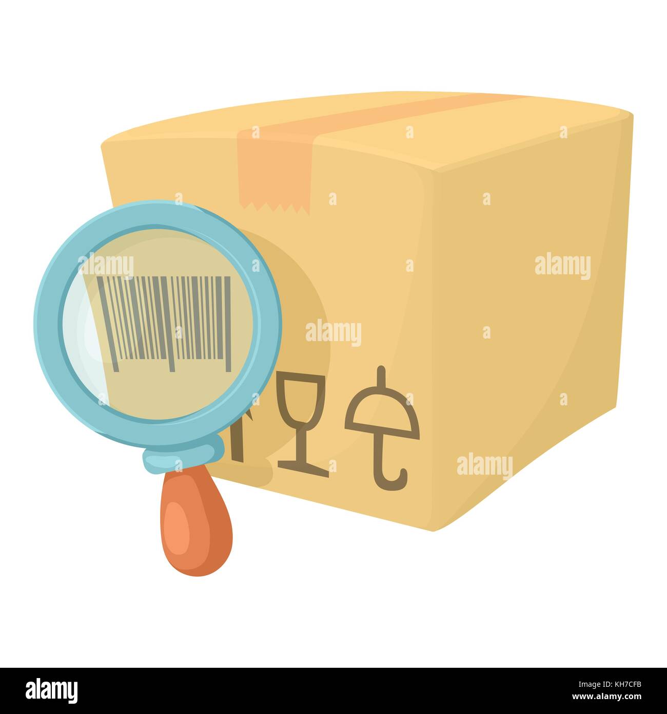 Barcode box icon, cartoon style Stock Vector Image & Art - Alamy