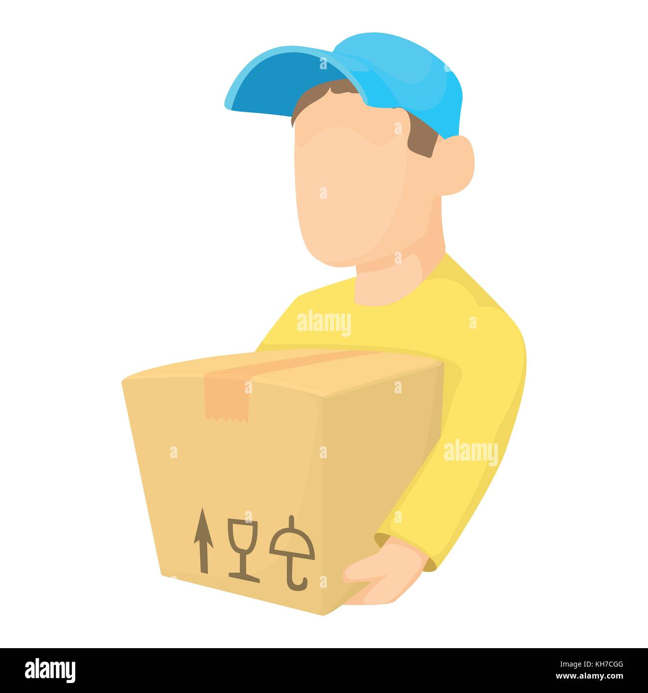 Loader man icon, cartoon style Stock Vector Image & Art - Alamy