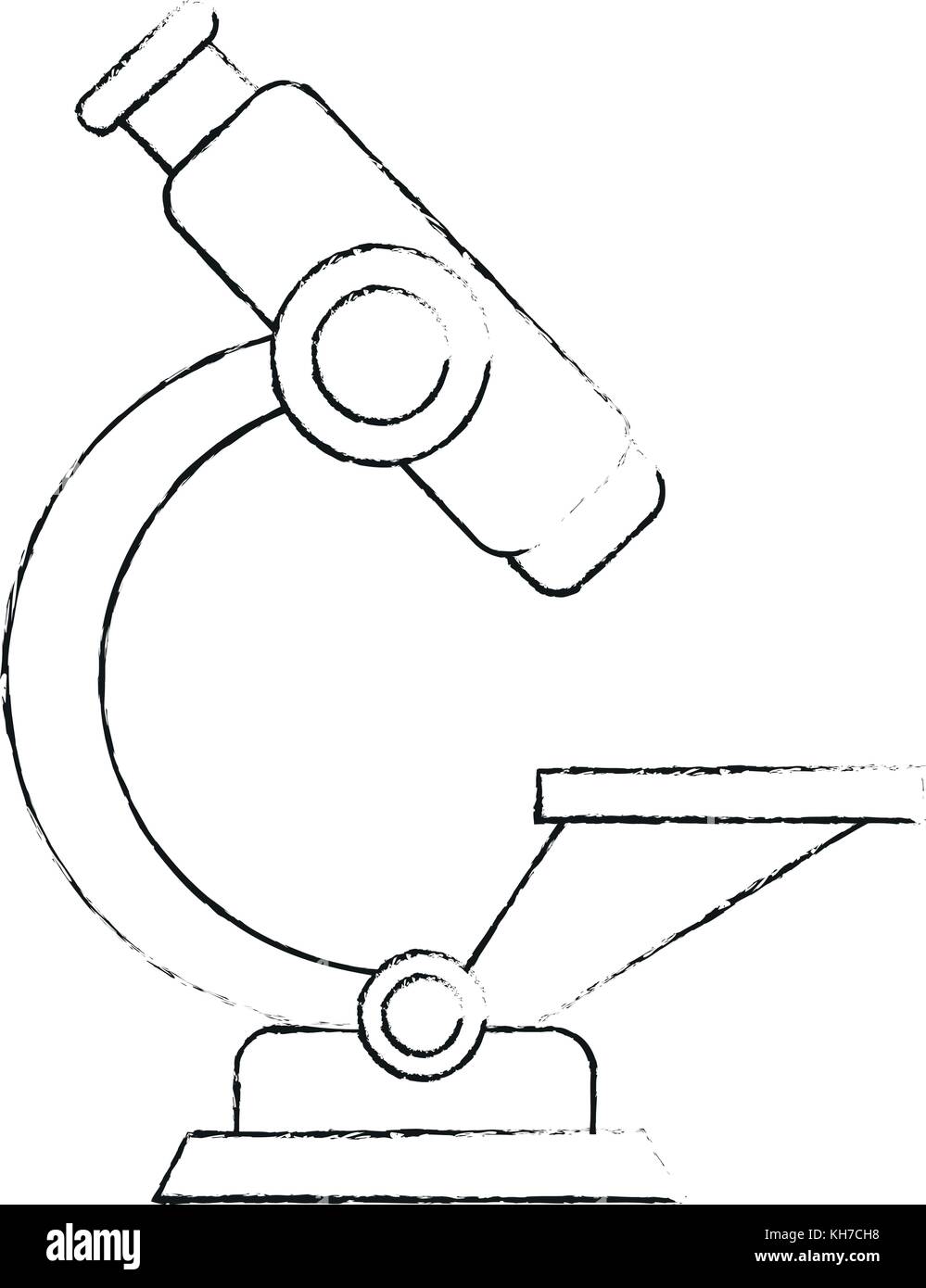 Microscope lab tool Stock Vector Image & Art - Alamy