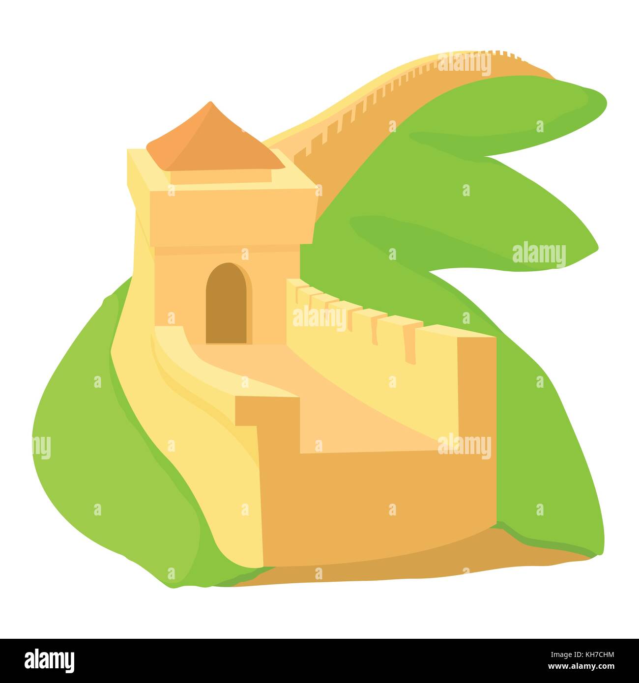 Chinese wall icon, cartoon style Stock Vector Image & Art - Alamy
