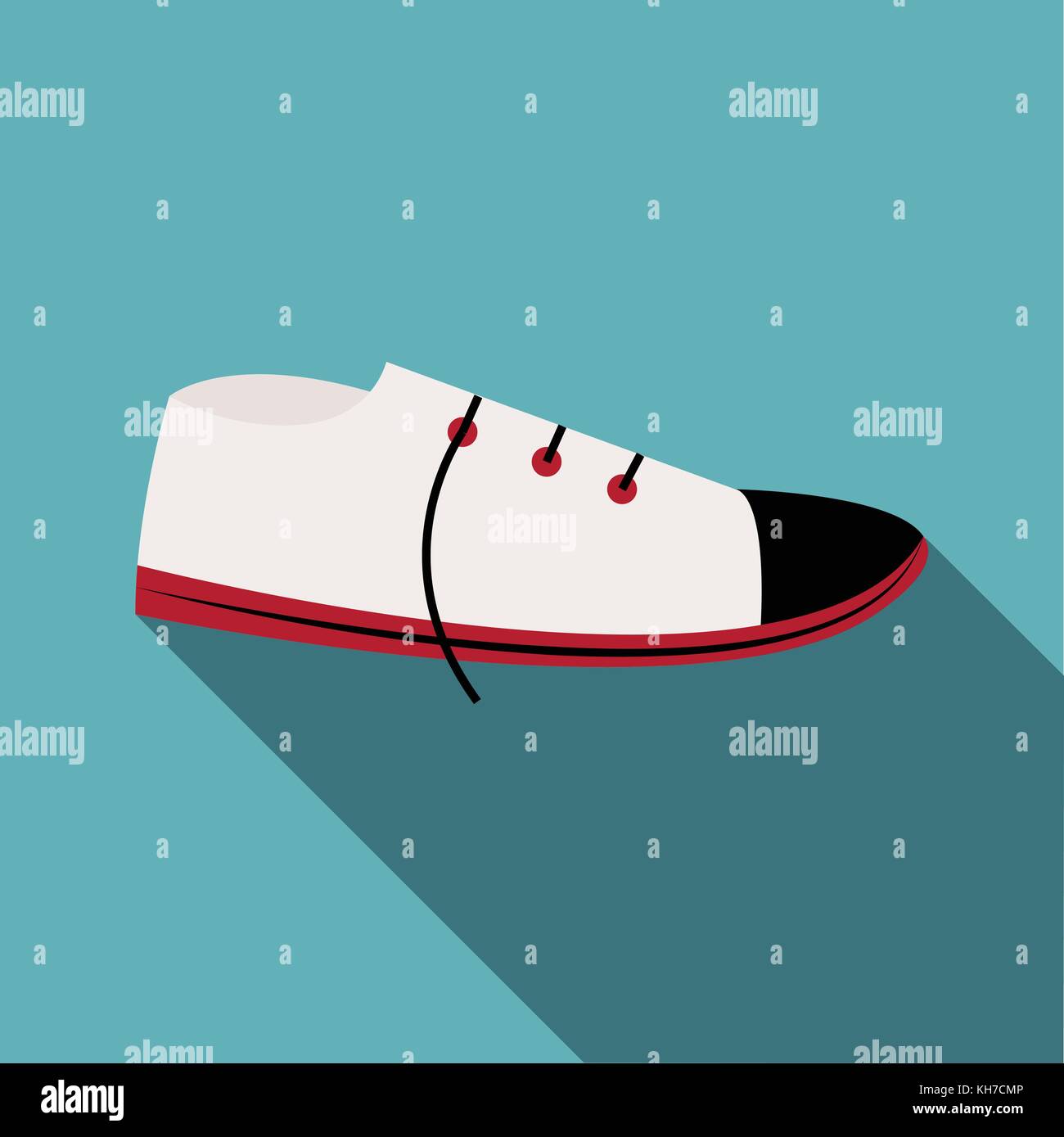 White boot icon, flat style Stock Vector Image & Art - Alamy