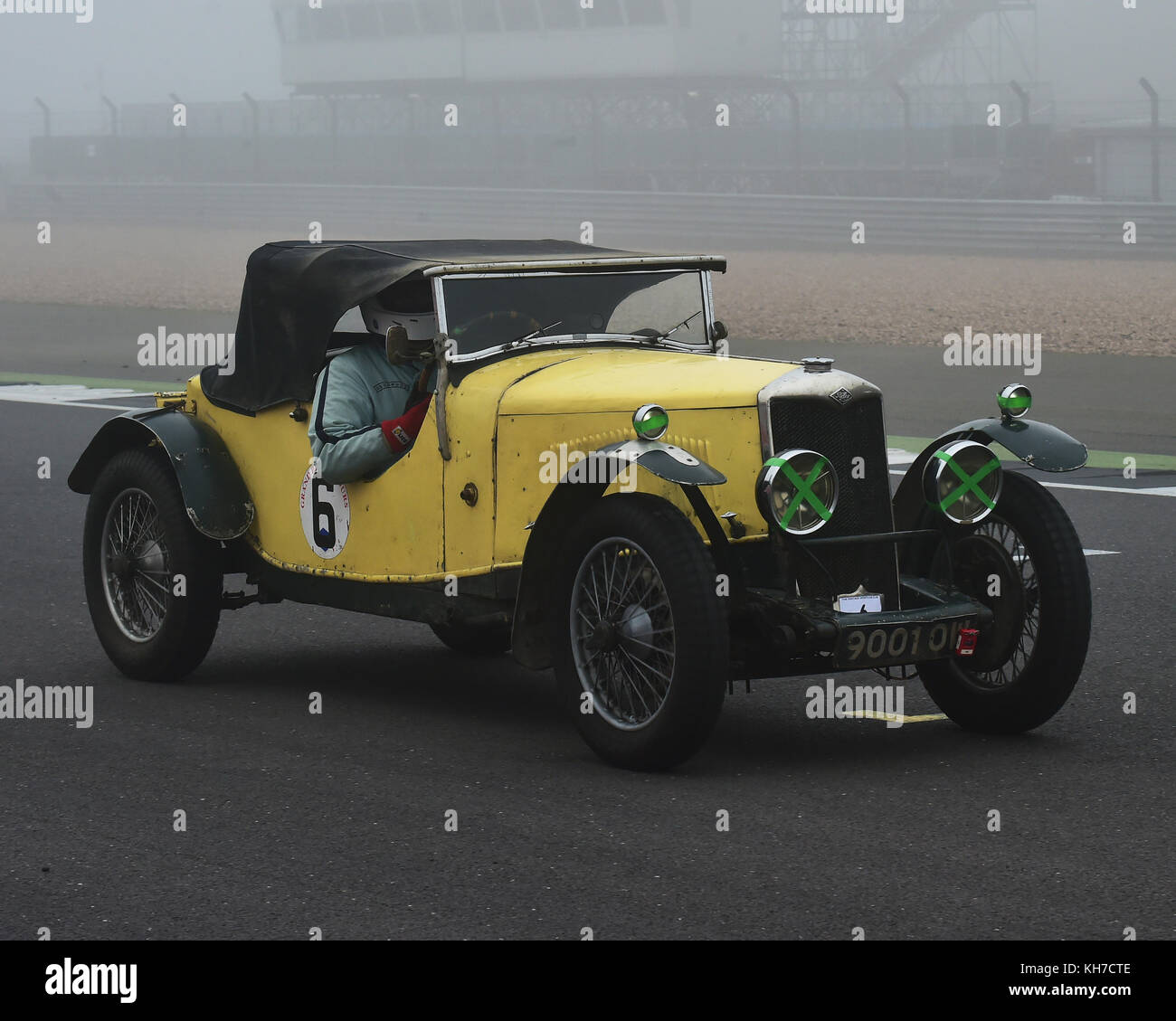 David Saxl, Riley 12/4 Special, VSCC, Pomeroy Trophy, Silverstone, 18th ...