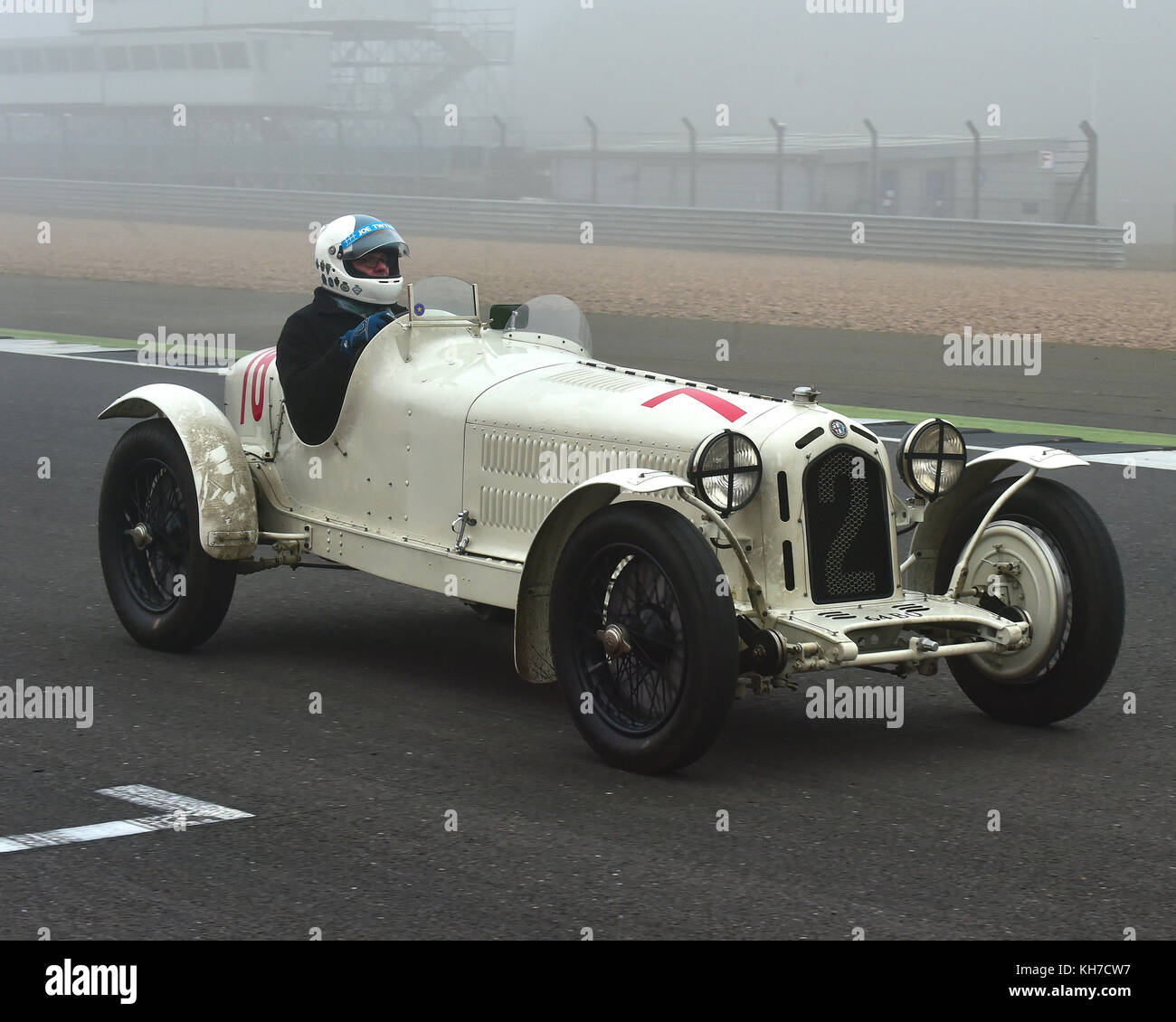 Neil Twyman, Alfa Romeo Monza, VSCC, Pomeroy Trophy, Silverstone, 18th ...