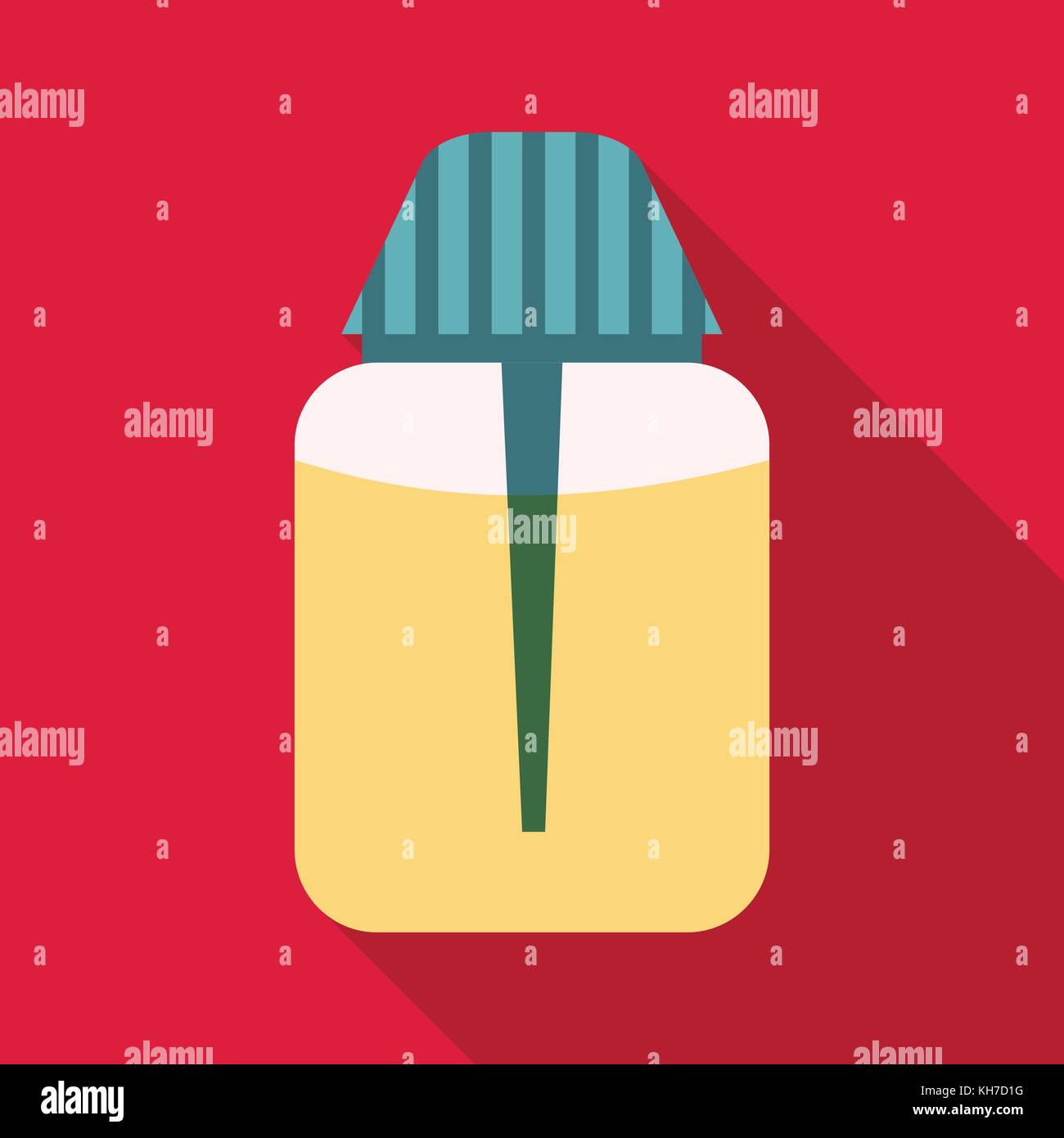 Plastic jar icon, flat style Stock Vector Image & Art - Alamy