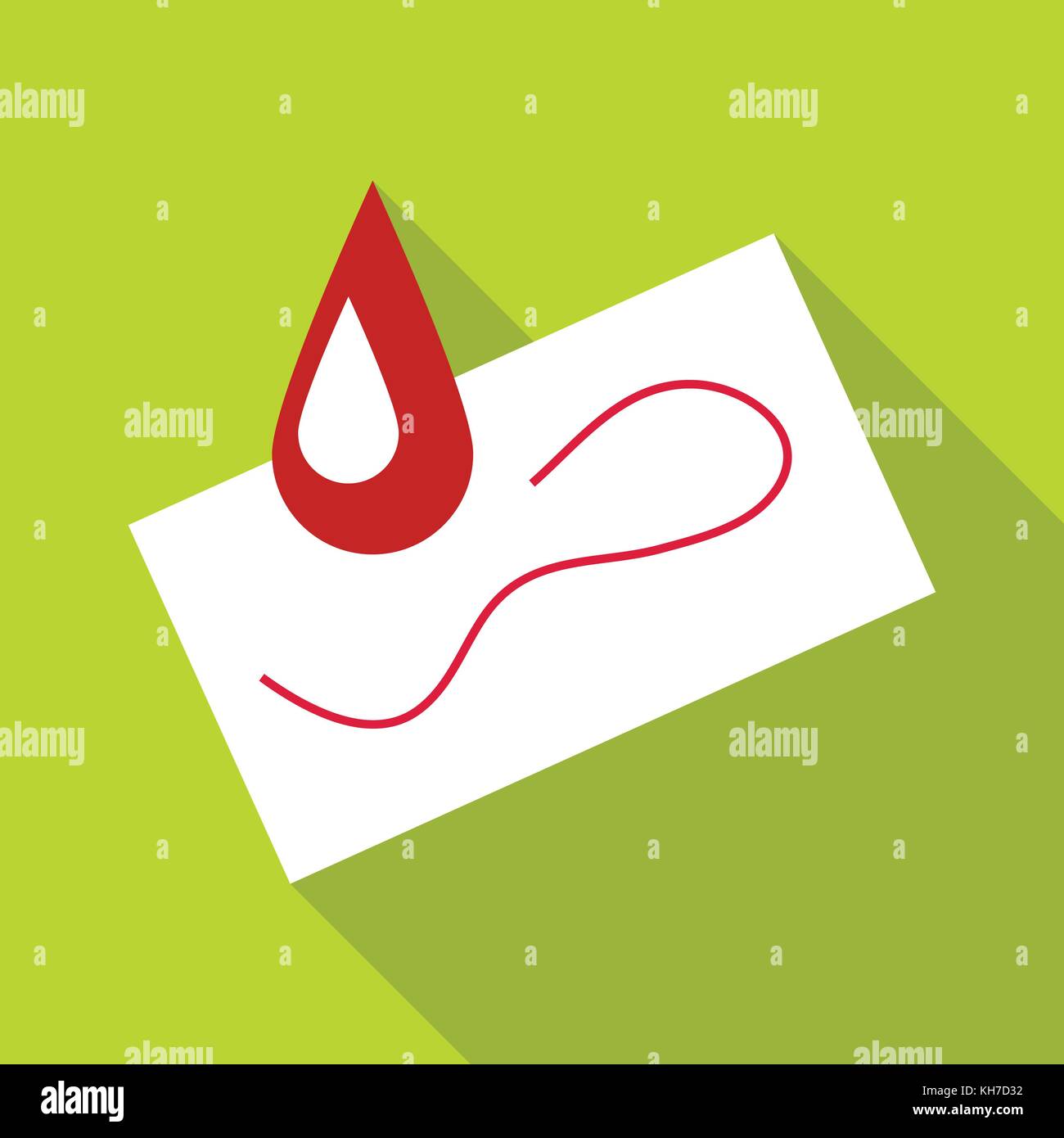 Paint drop icon, flat style Stock Vector Image & Art - Alamy