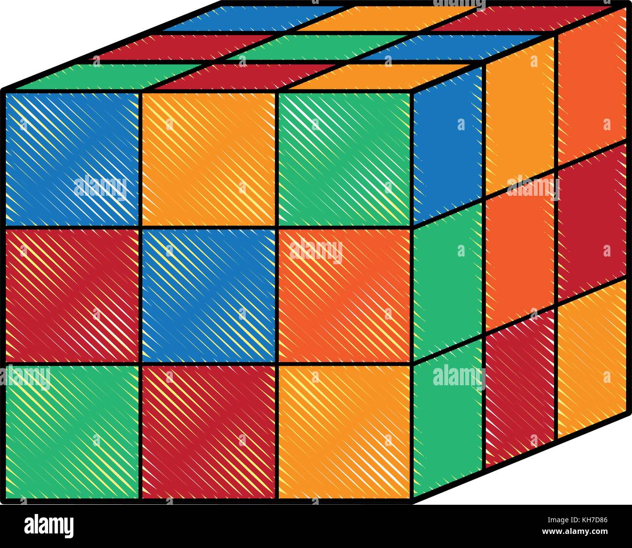 Rubik cube puzzle Stock Vector Image & Art - Alamy