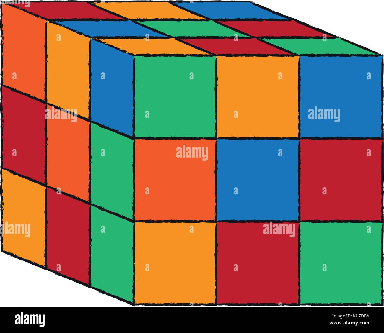 Rubik cube puzzle Stock Vector Image & Art - Alamy