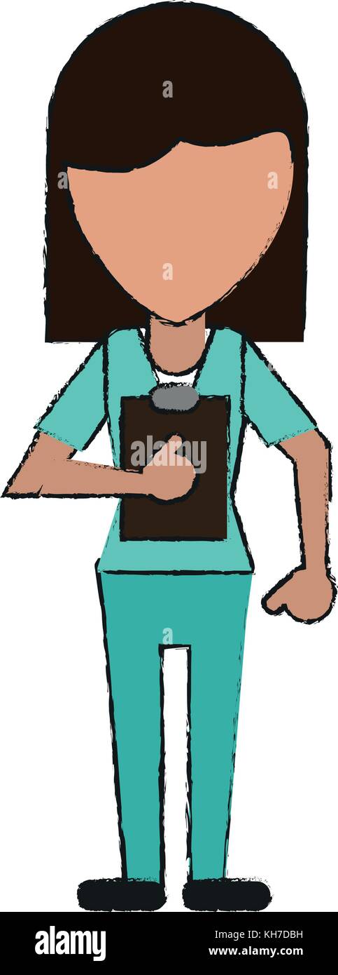 Woman doctor faceless avatar Stock Vector Image & Art - Alamy