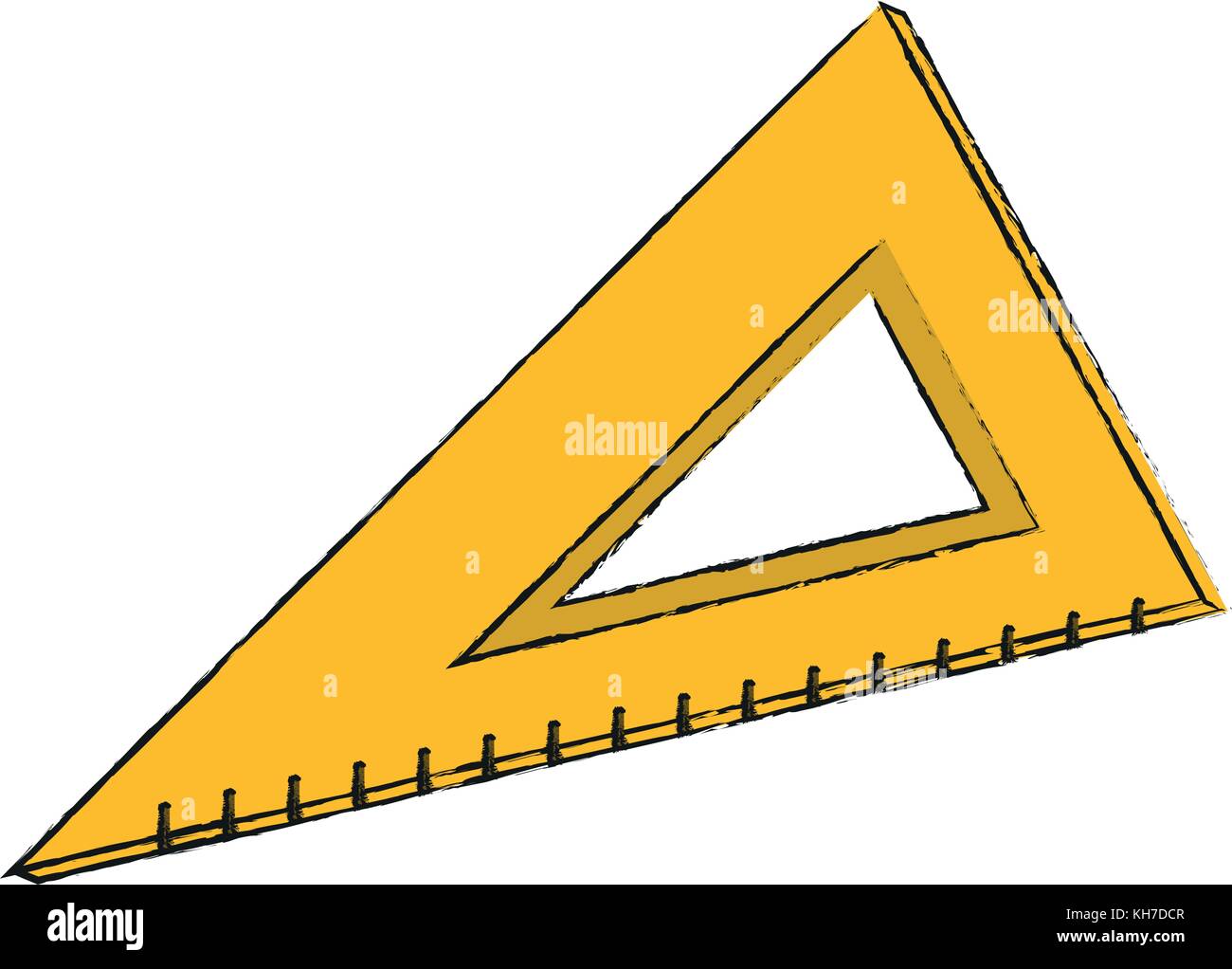School triangle ruler Stock Vector Image & Art - Alamy