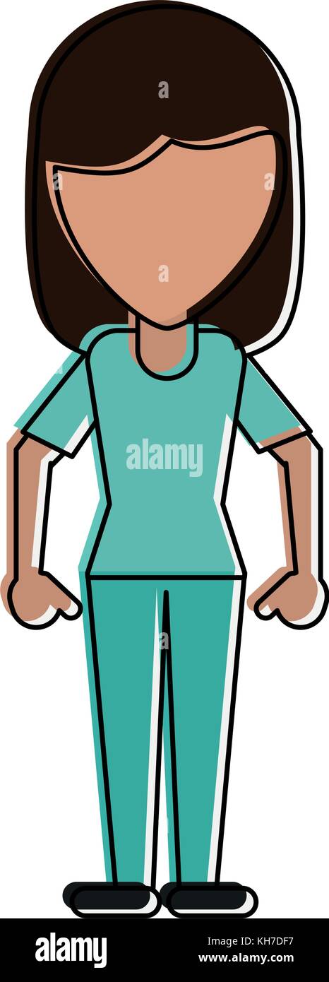 Woman doctor faceless avatar Stock Vector Image & Art - Alamy
