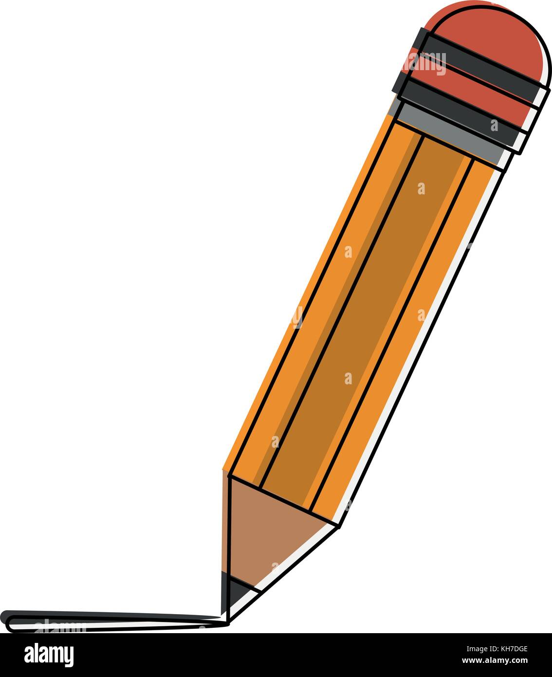 Wooden pencil symbol Stock Vector Image & Art - Alamy