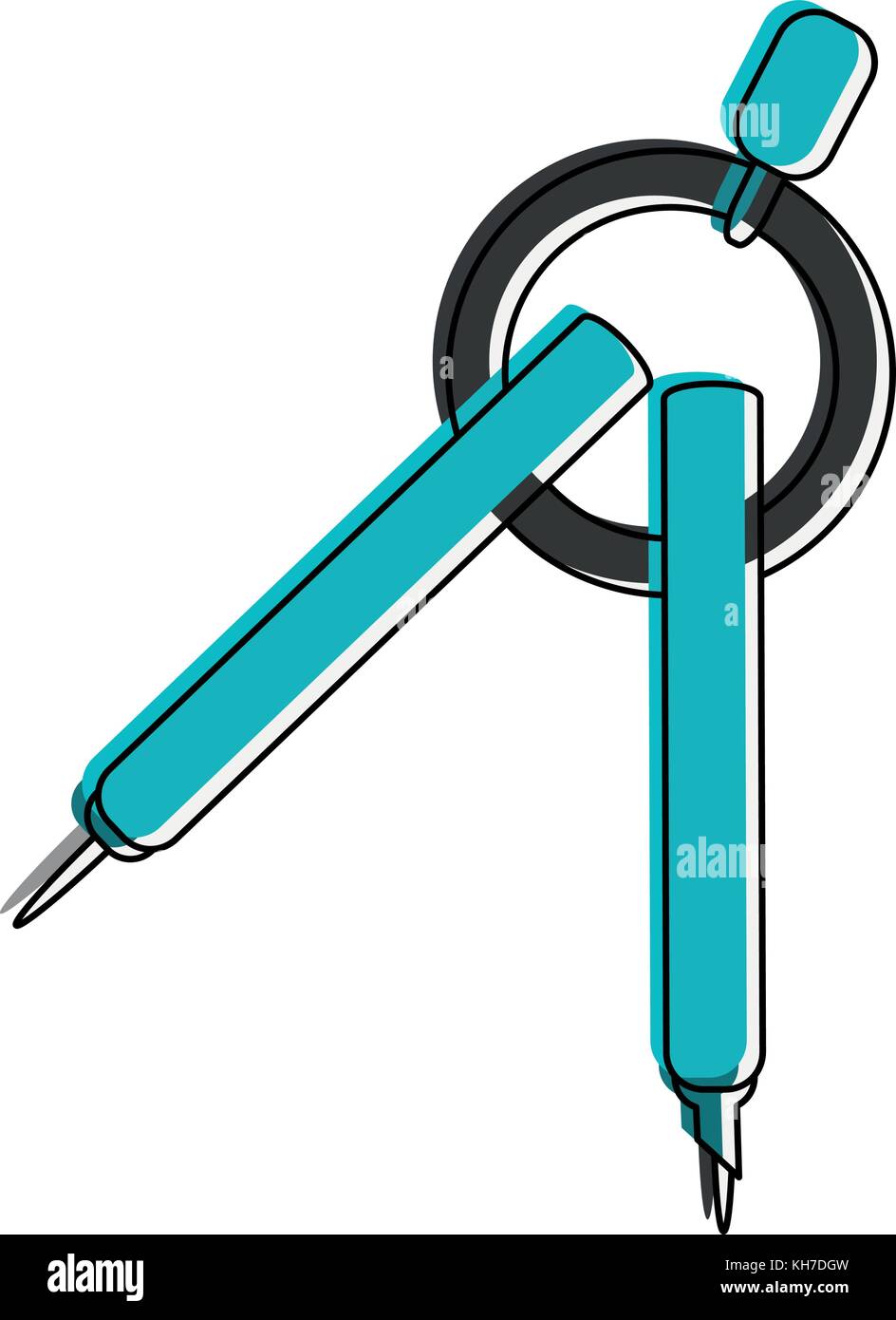 Compass geometric tool Stock Vector Image & Art - Alamy