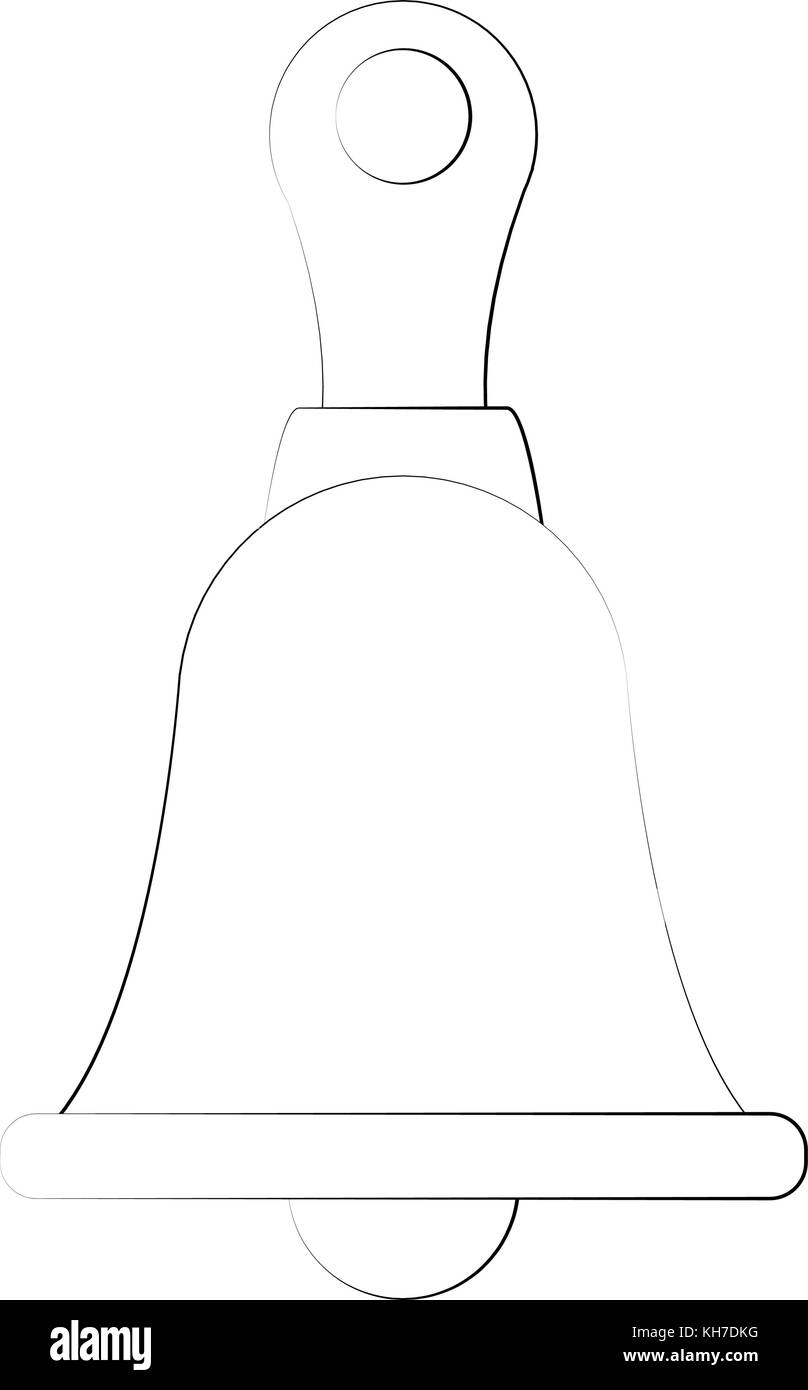 Antique handbell isolated Stock Vector Image & Art - Alamy