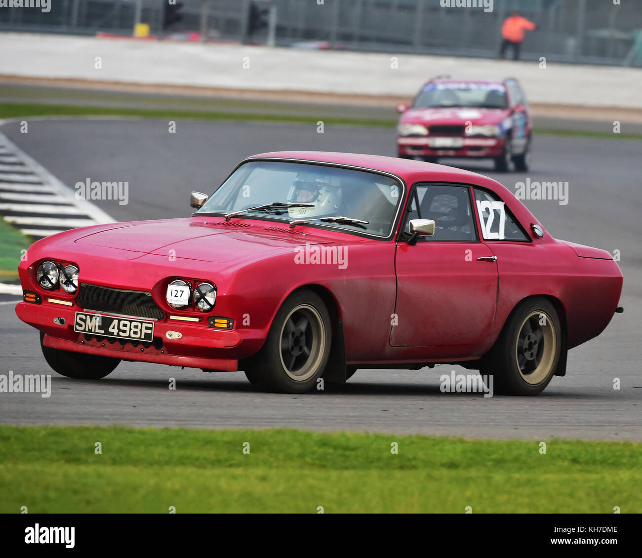 Geoff Toms, Reliant Scimitar SE4, VSCC, Pomeroy Trophy, Silverstone ...