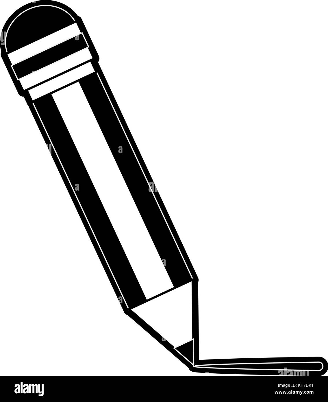 Wooden pencil symbol Stock Vector Image & Art - Alamy