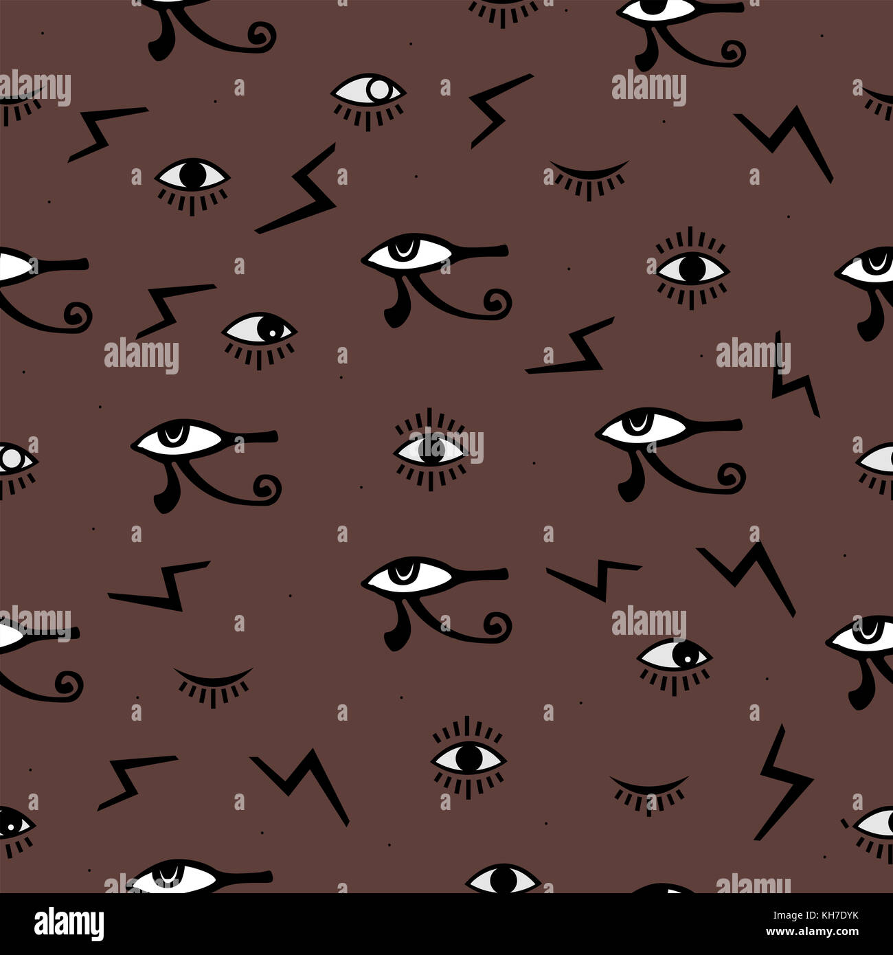 Third Eye Seamless pattern. Seamless Pattern. Psychedelic eyes ...
