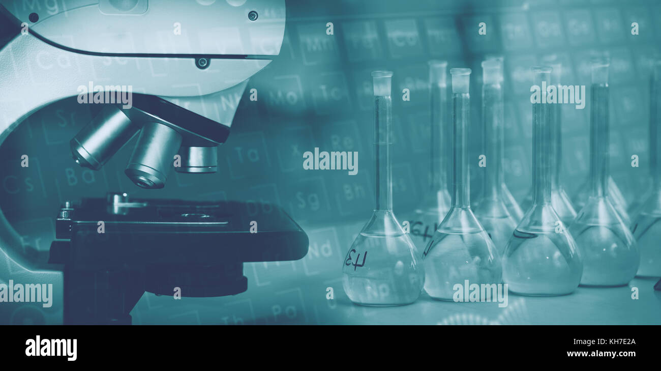 Microscope in laboratory Stock Photo - Alamy