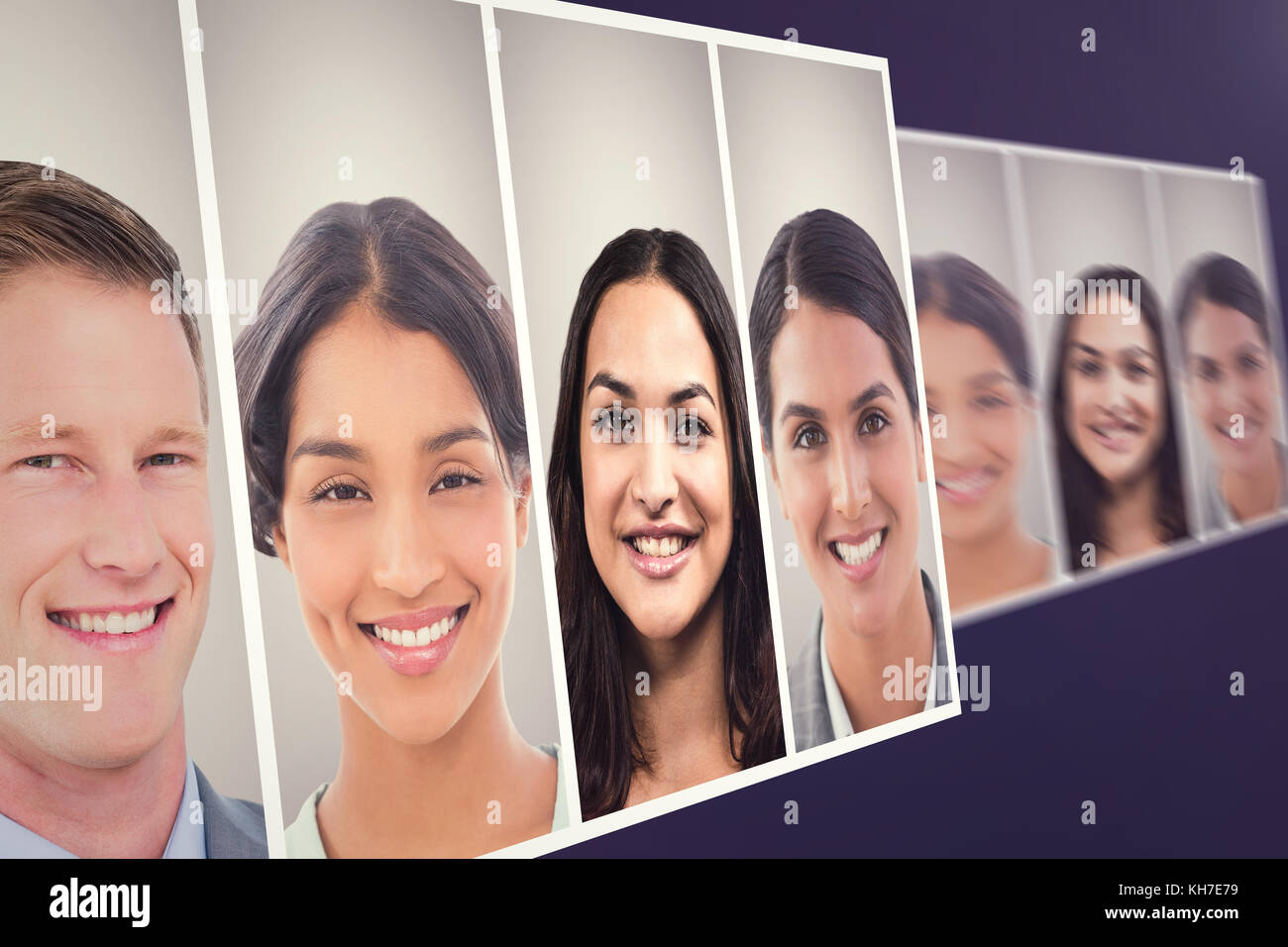 People collage portrait Stock Photo - Alamy