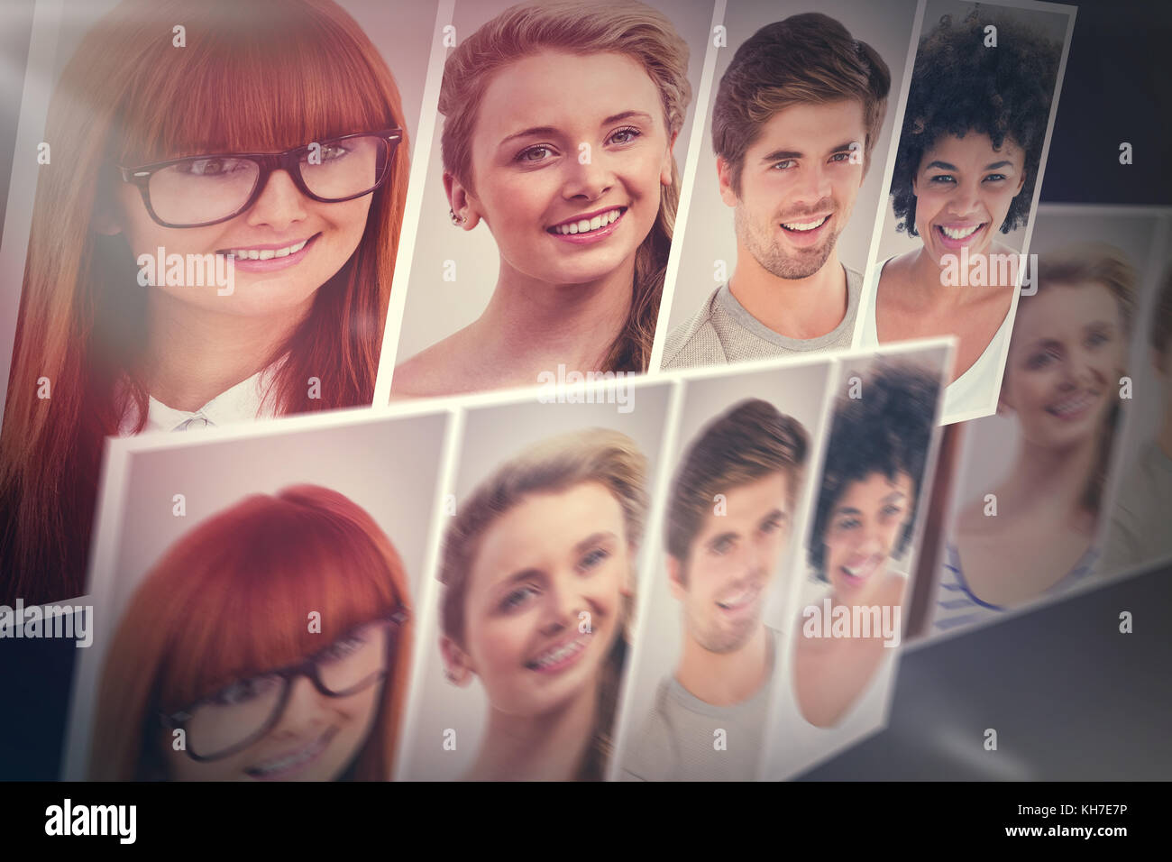 People collage portrait Stock Photo - Alamy