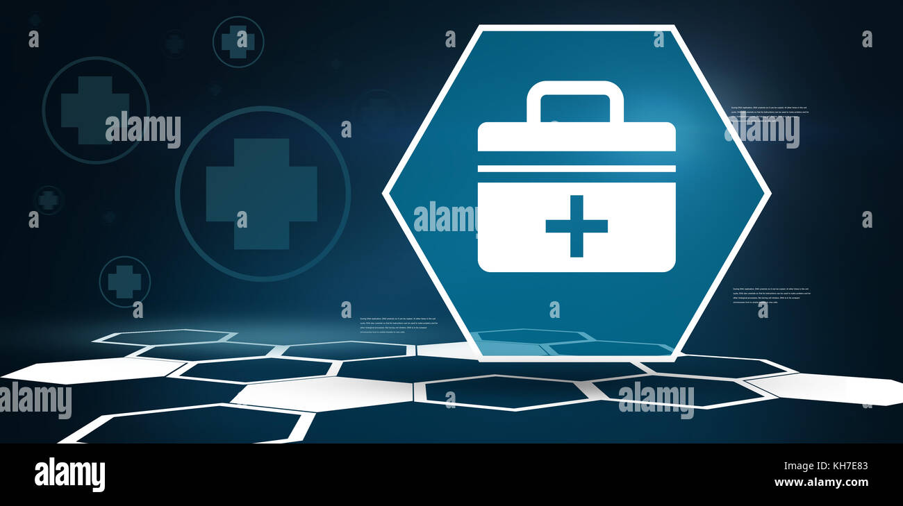 Digital background with emergency sign Stock Photo - Alamy