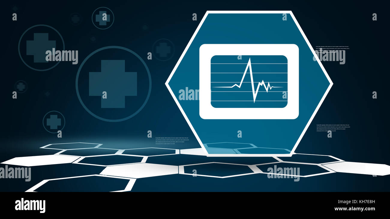 Digital background with heart beating sign Stock Photo - Alamy