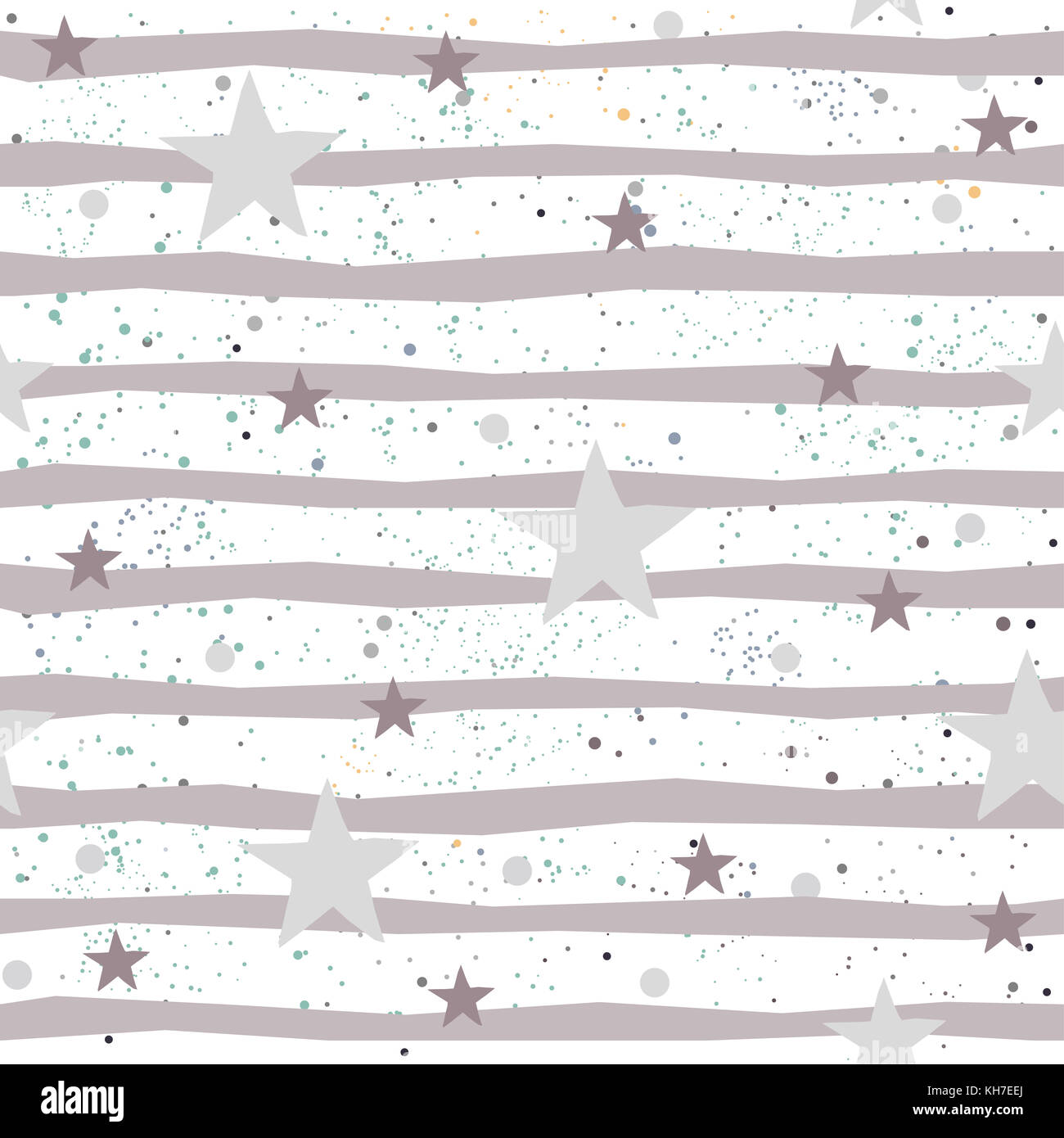Cute Star Background. Seamless Pattern with stars. Vector Illustration ...