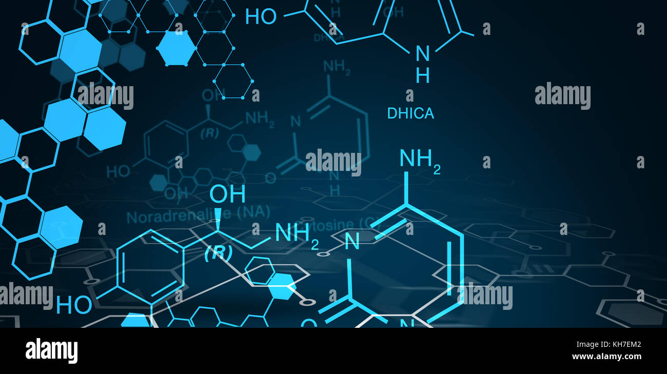 Digital background with chemical sign Stock Photo - Alamy
