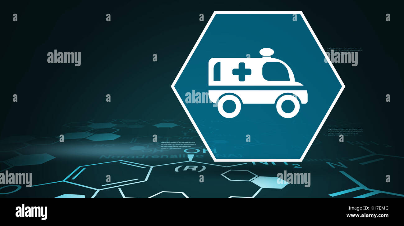 Digital background with emergency sign Stock Photo - Alamy