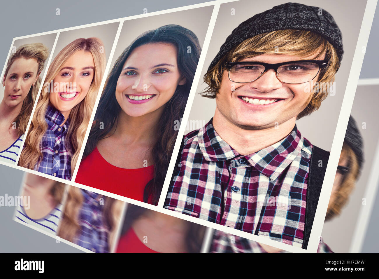 People collage portrait Stock Photo - Alamy