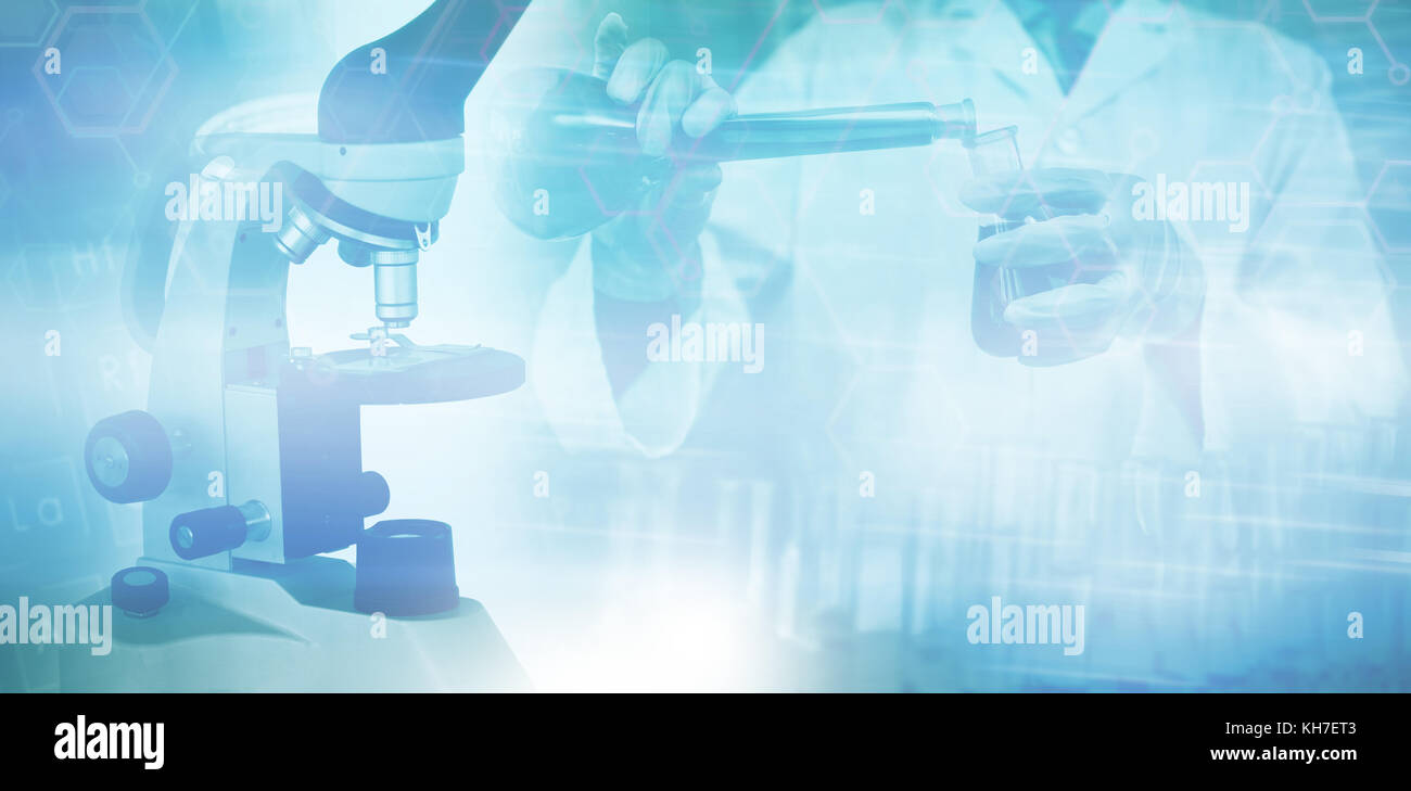 Background of Scientist working in laboratory Stock Photo - Alamy