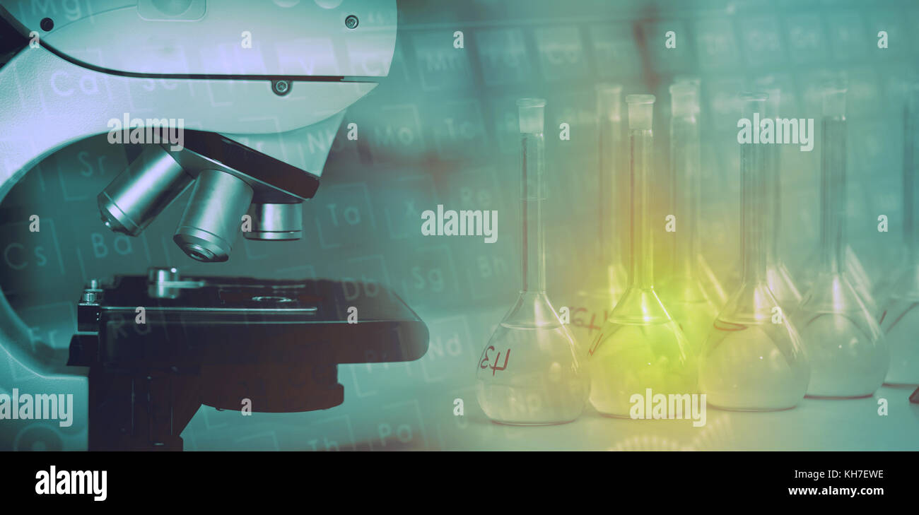 Microscope in laboratory Stock Photo - Alamy