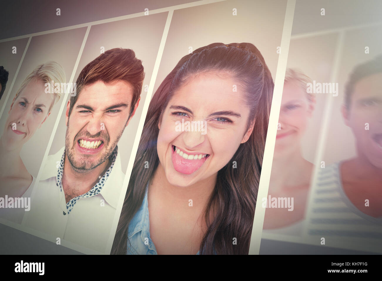 People collage portrait Stock Photo - Alamy